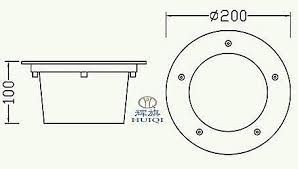 תאורת לד שקועה לבריכות נוי דגם HQ-D12 האוויקי HUIQI-צבע לבחירה