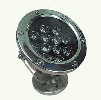 תאורת לד נירוסטה לבריכות נוי דגם HQ-S12 האוויקי HUIQI-צבע לבחירה - לבן-קר-לבן