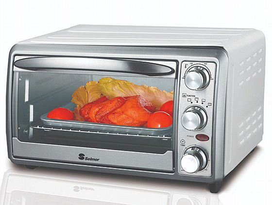 טוסטר אובן בנפח 24 ליטר בצבע לבן סלמור SELMOR