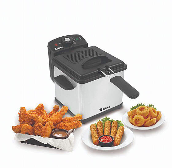 סיר טיגון צ'יפסר 1.5 ליטר נשלף לשטיפה קלה סלמור SELMOR